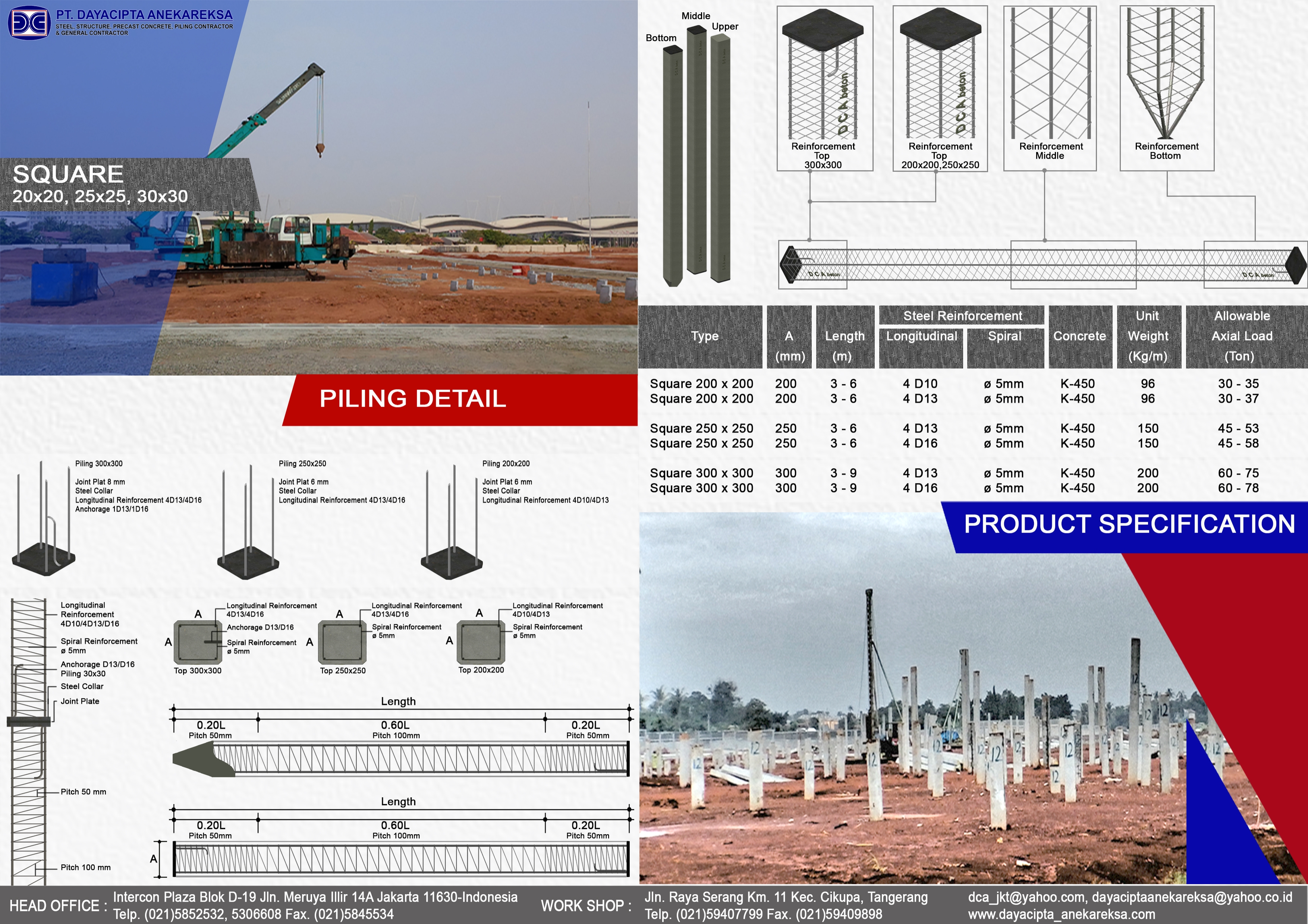 Sell Tiang Pancang Mini Pile Beton | Dayacipta Anekareksa Jakarta